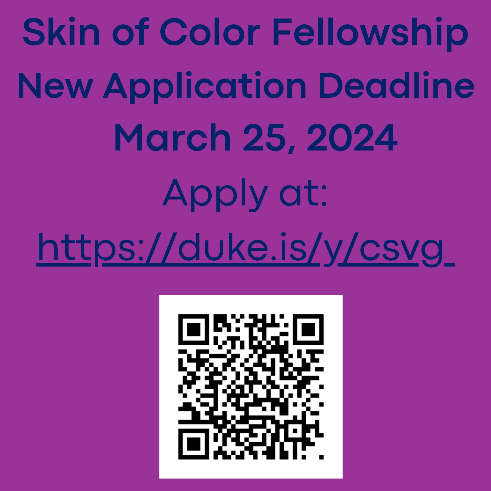 Duke Skin of Color Dermatology Clinical and Research Fellowship | Duke Department of Dermatology